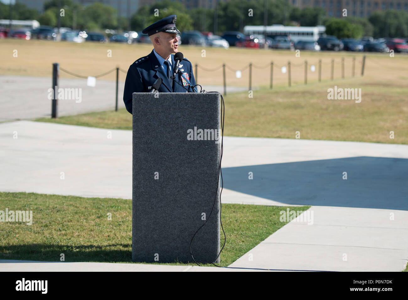 U.S Air Force Lt. Gen. Steve Kwast, commander of Air Education and ...