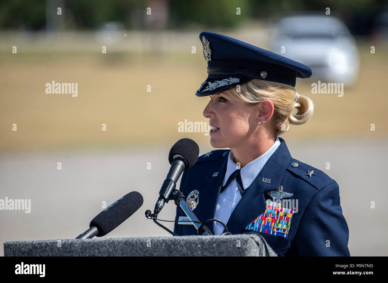 U.S Air Force Brig. Gen. Laura L. Lenderman, the new 502nd ABW and JBSA ...