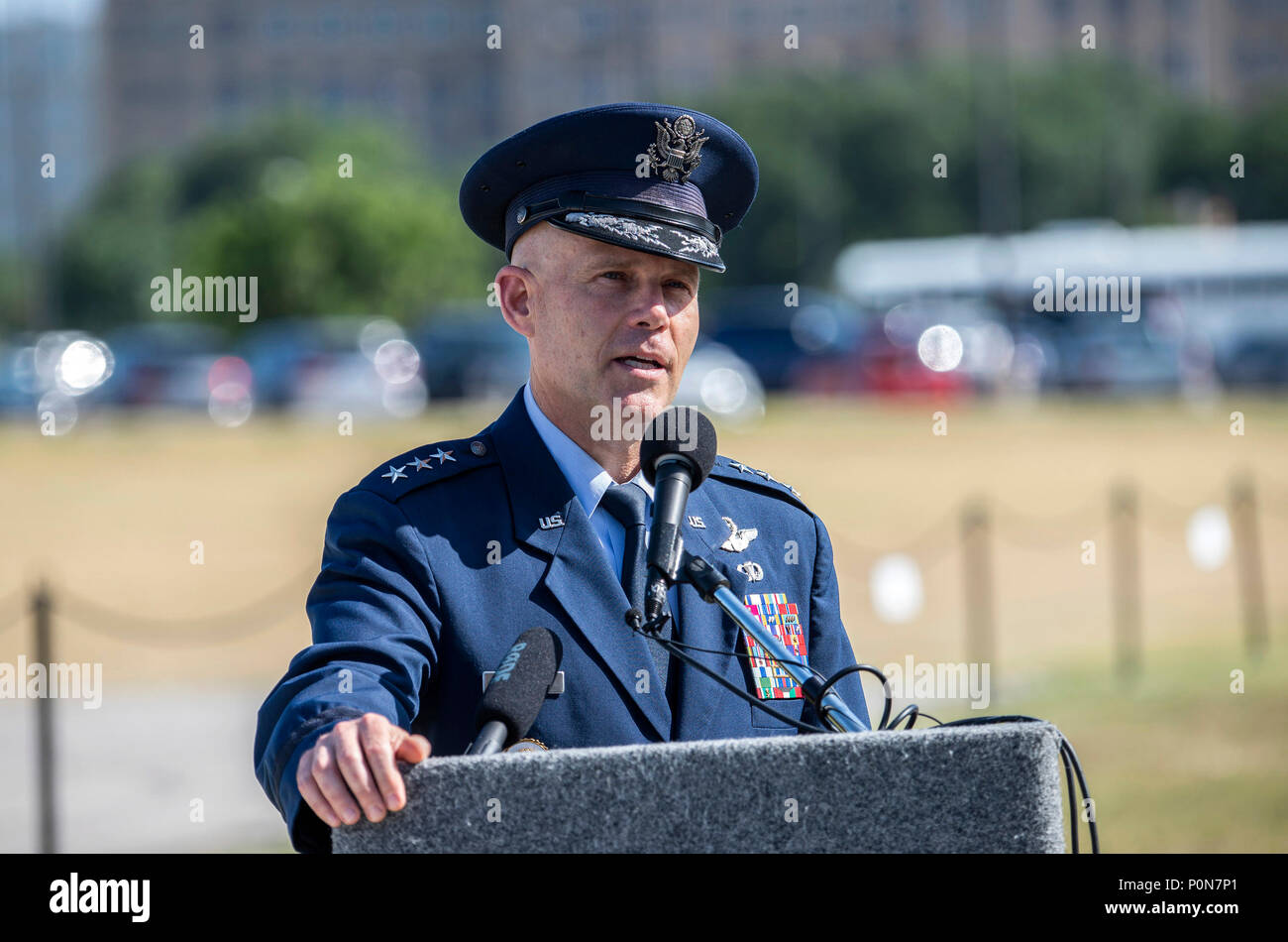 U.S Air Force Lt. Gen. Steve Kwast, commander of Air Education and ...