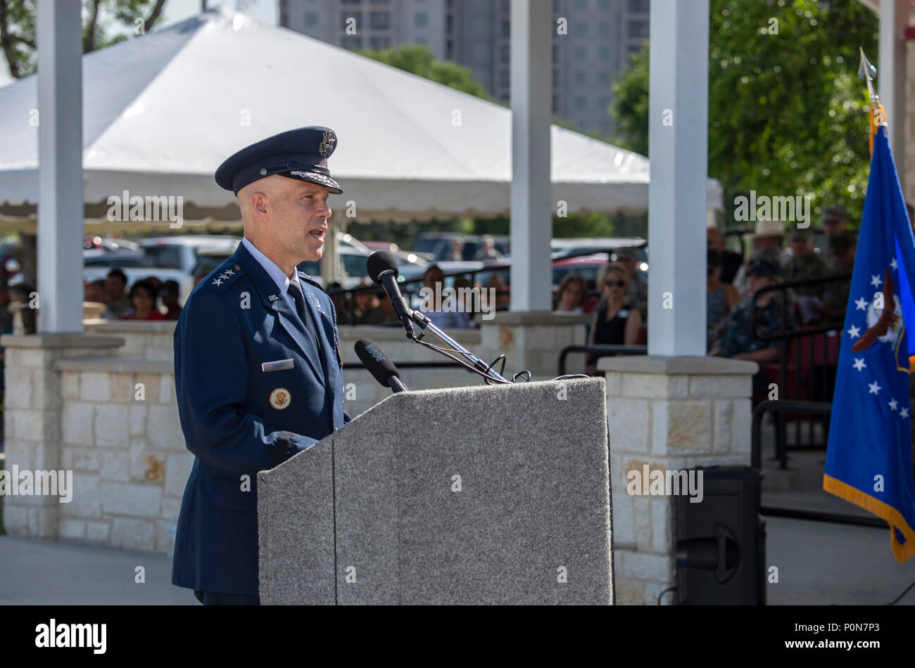 U.S Air Force Lt. Gen. Steve Kwast, commander of Air Education and ...