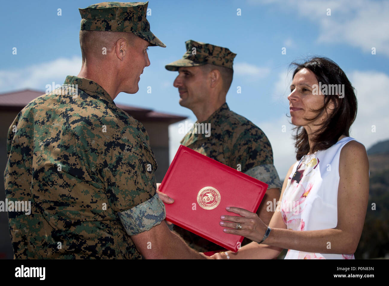 Marietta Nuzzo, spouse of Lt. Col. Nicholas C. Nuzzo, outgoing ...