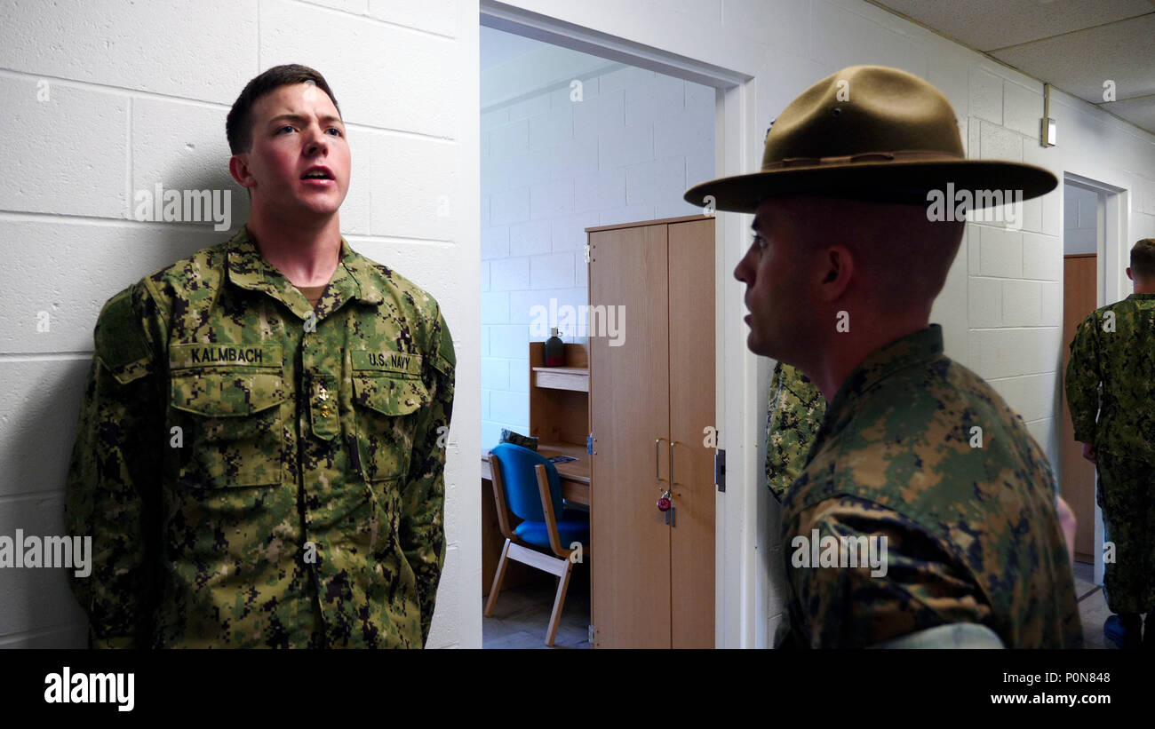 NEWPORT, R.I. (June 6, 2018) – Gunnery Sgt. Patrick Deforge, right ...
