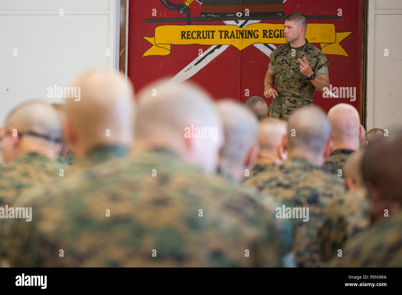 U.S. Marine Corps Capt. Anthony E. Sierawski, Delta Company Commander ...