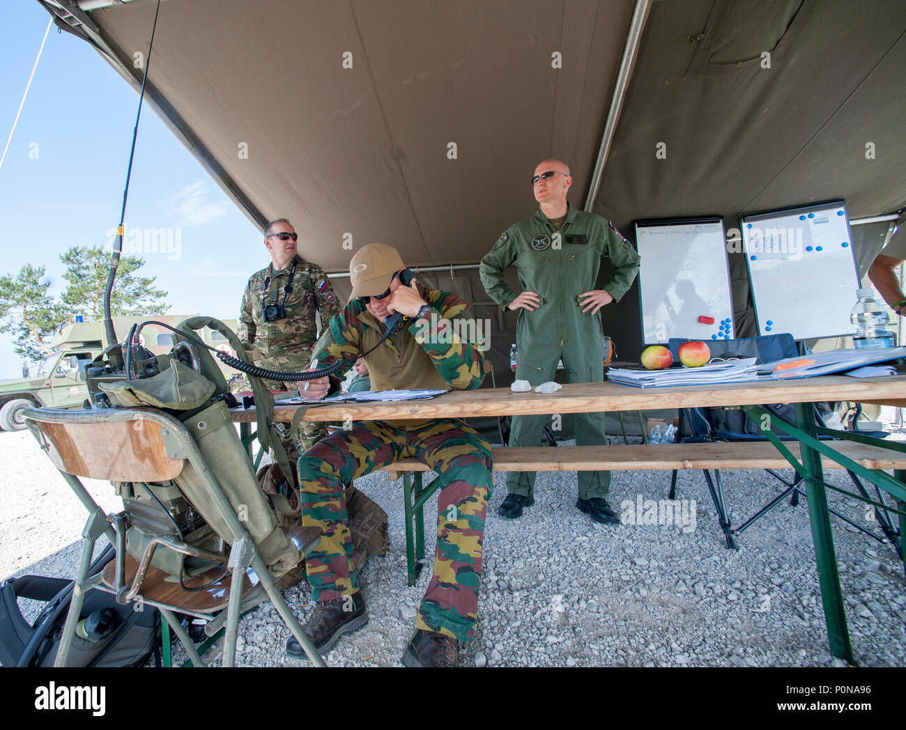 Joint terminal attack controllers (JTAC) and range control center ...