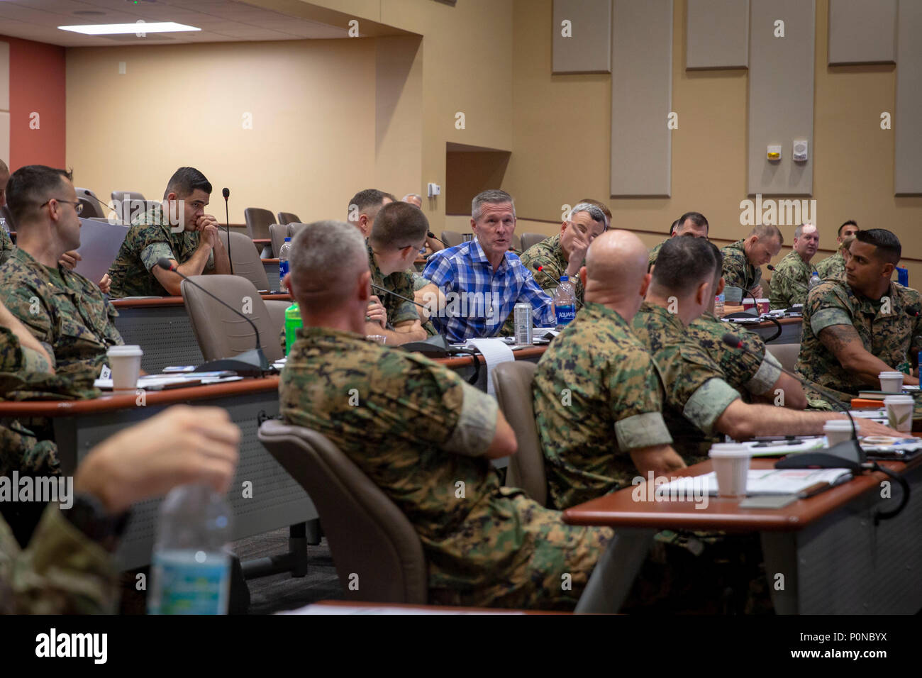 Leaders from U.S. Southern Command; U.S. Marine Corps Forces, North; U ...
