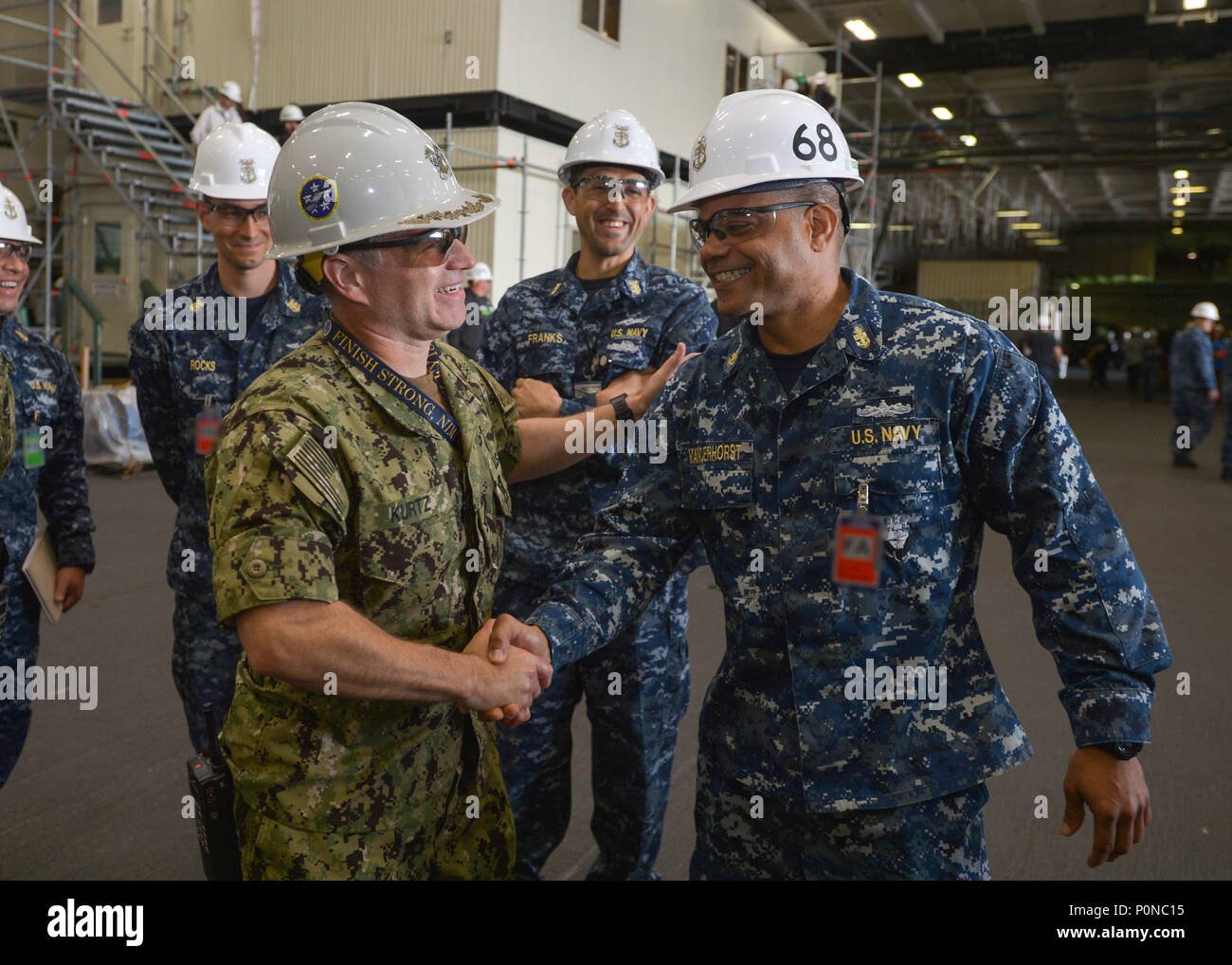 Executive Officer Of The Aircraft Carrier Uss Nimitz Cvn 68 High ...