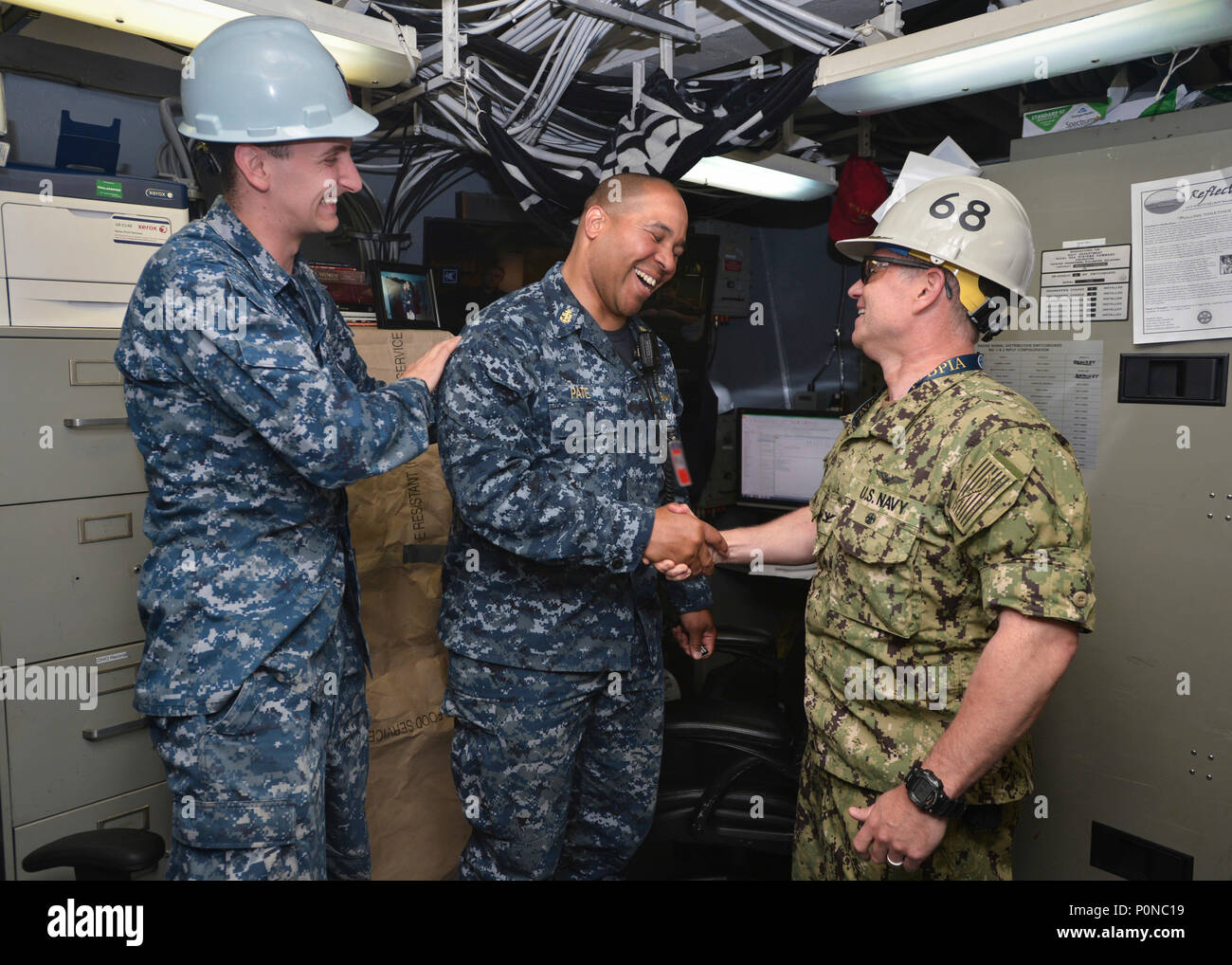 Executive officer of the aircraft carrier uss nimitz cvn 68 hi-res ...