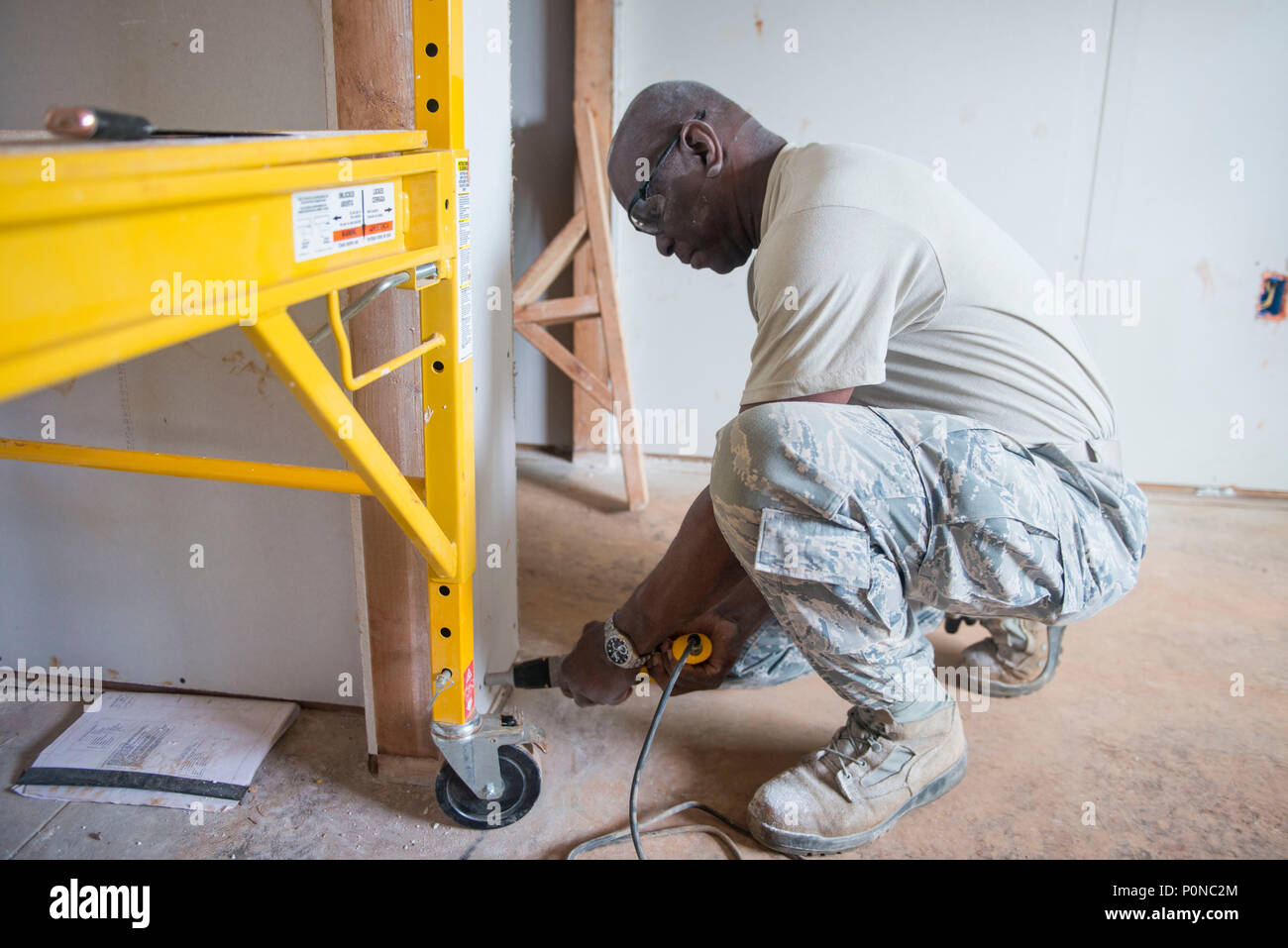 Technical Sgt. Ellis Pemberton, an engineering assistant with the 147th ...