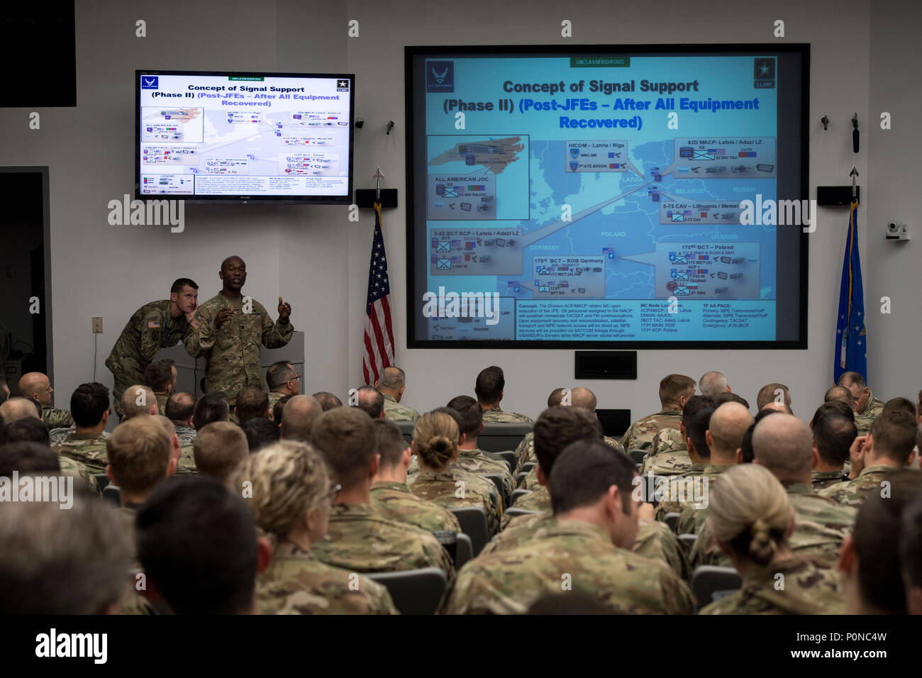U.S. Army Lt. Col. Bernard Brogan, mission planner, 82nd Airborne ...