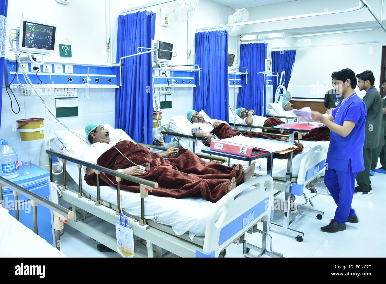 ECG machine of a heart hospital Stock Photo - Alamy