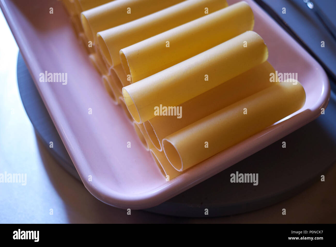 Raw cannelloni pasta Stock Photo - Alamy
