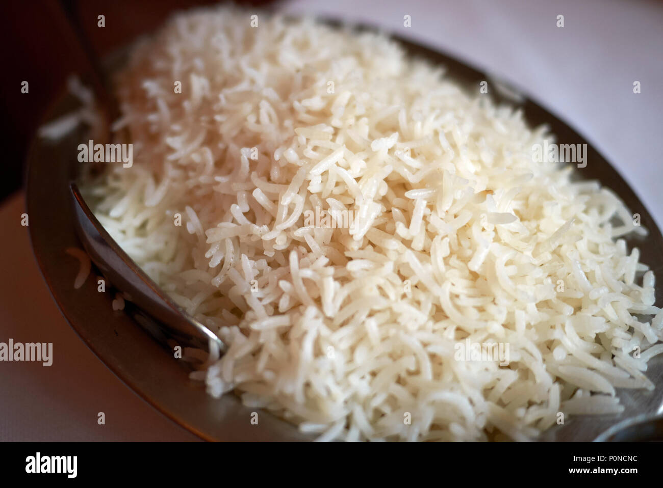 Plain basmati rice Stock Photo - Alamy
