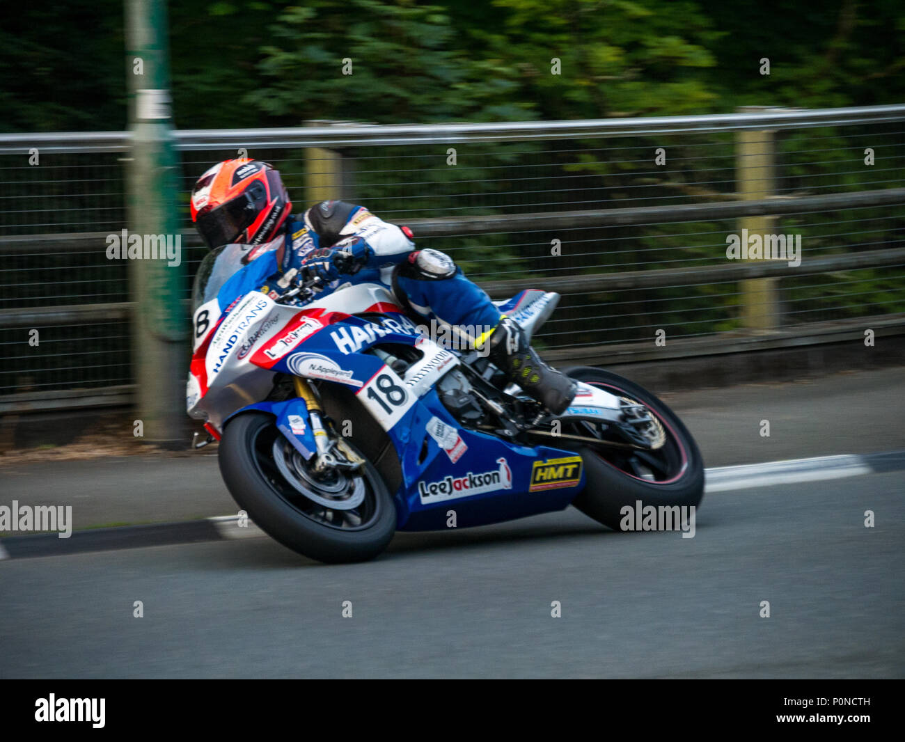 Isle of Man TT 2018. Tourist Trophy road race, mountain course Stock ...