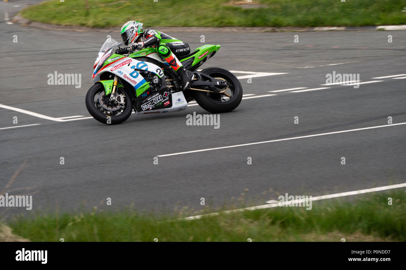 Isle of Man TT 2018. Tourist Trophy road race, mountain course Stock ...