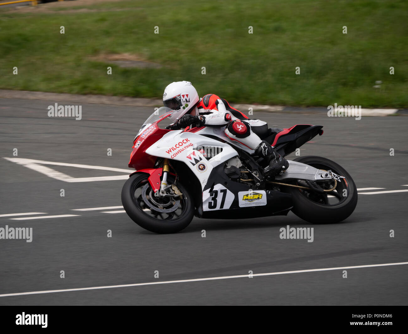 Isle of Man TT 2018. Tourist Trophy road race, mountain course Stock ...