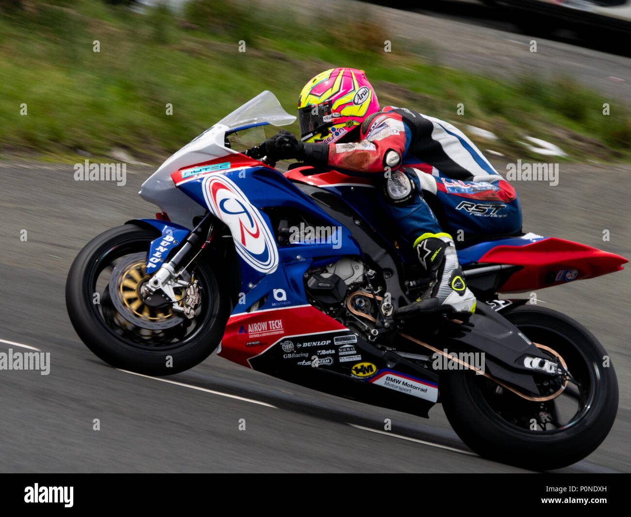 Isle of Man TT 2018. Tourist Trophy road race, mountain course Stock ...