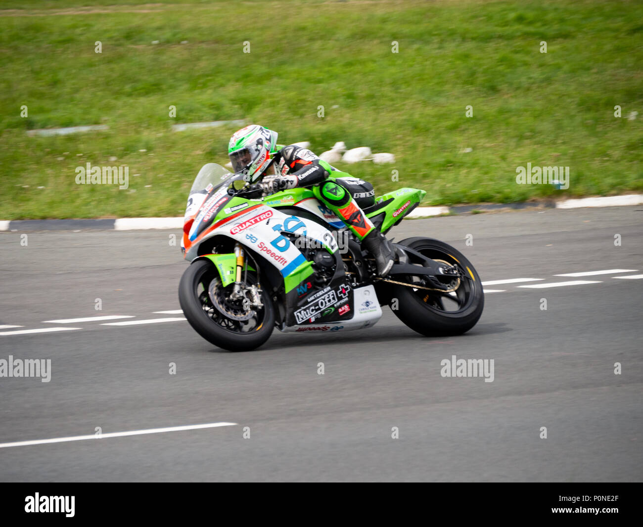 Isle of Man TT 2018. Tourist Trophy road race, mountain course Stock ...