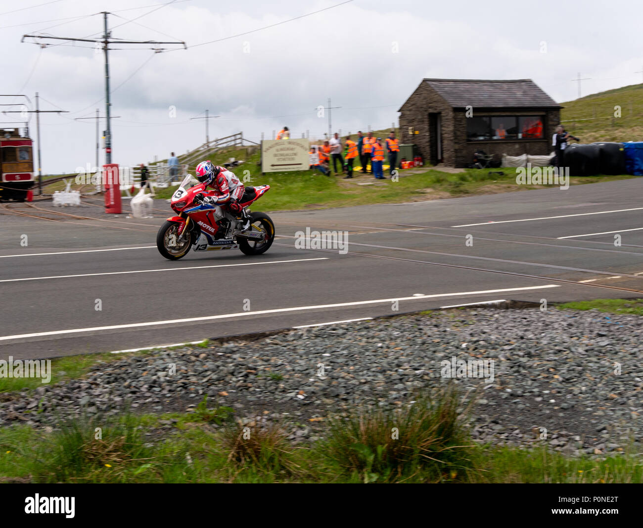 Isle of Man TT 2018. Tourist Trophy road race, mountain course Stock ...