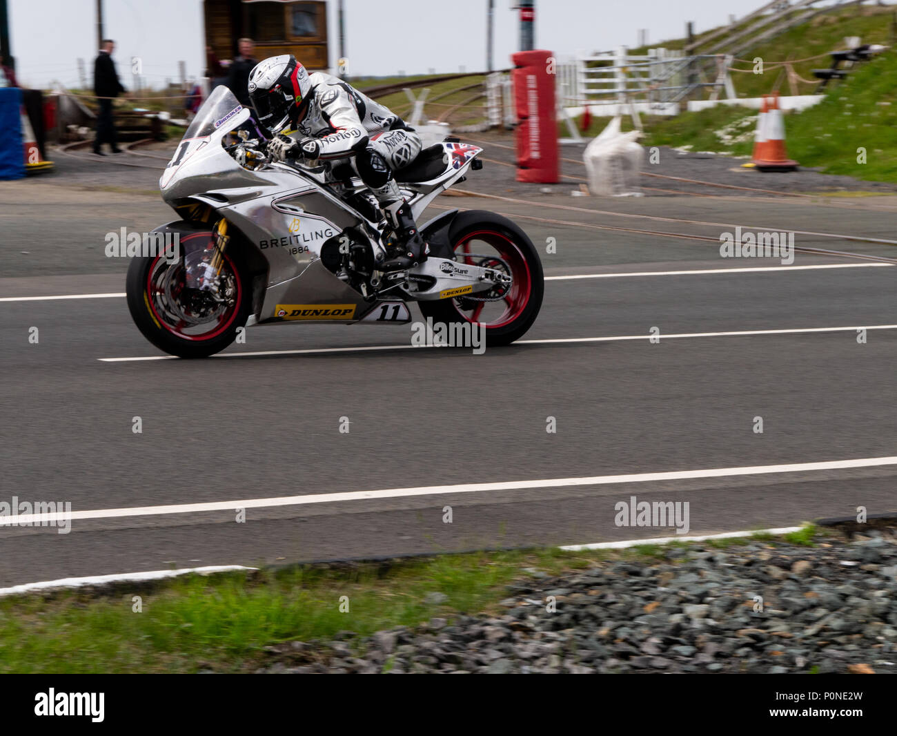 Isle of Man TT 2018. Tourist Trophy road race, mountain course Stock ...