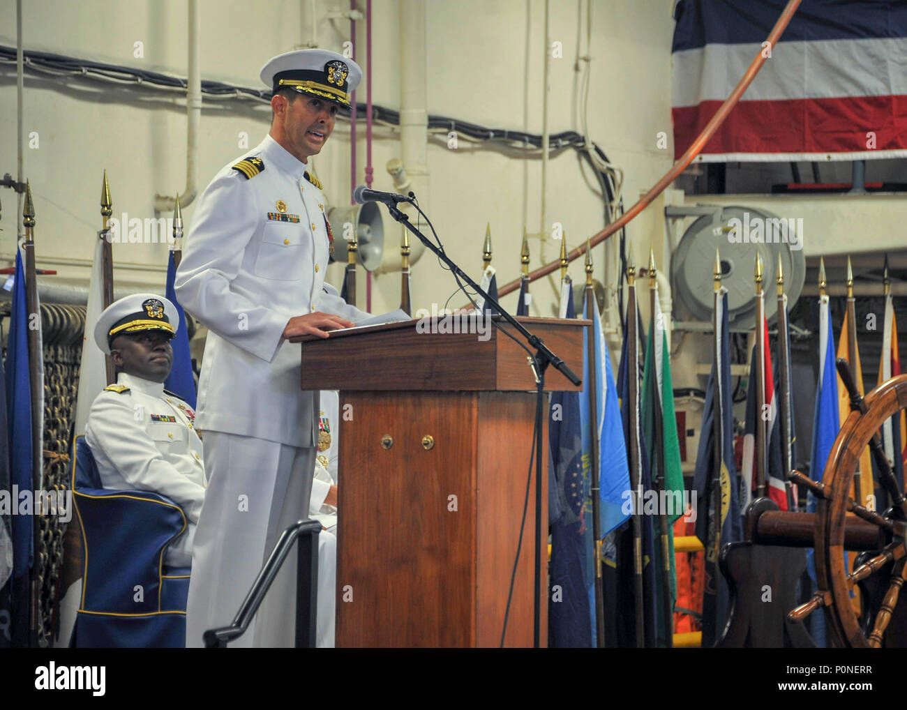 SAN DIEGO (Jun. 8, 2018) Capt. Daniel A. Nowicki, oncoming commanding ...