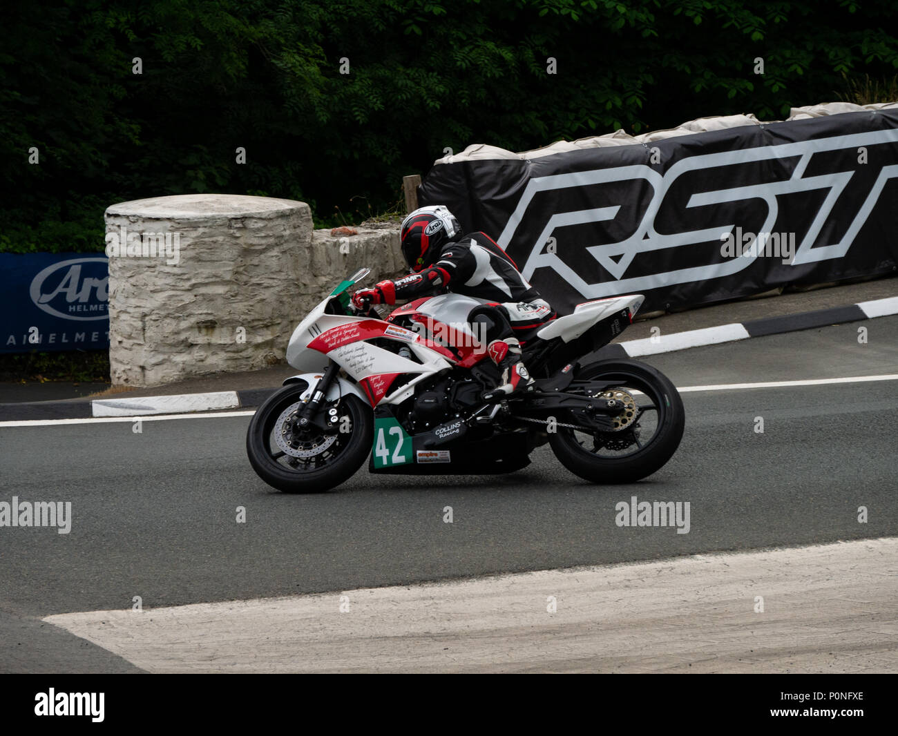 Isle of Man TT 2018. Tourist Trophy road race, mountain course Stock ...
