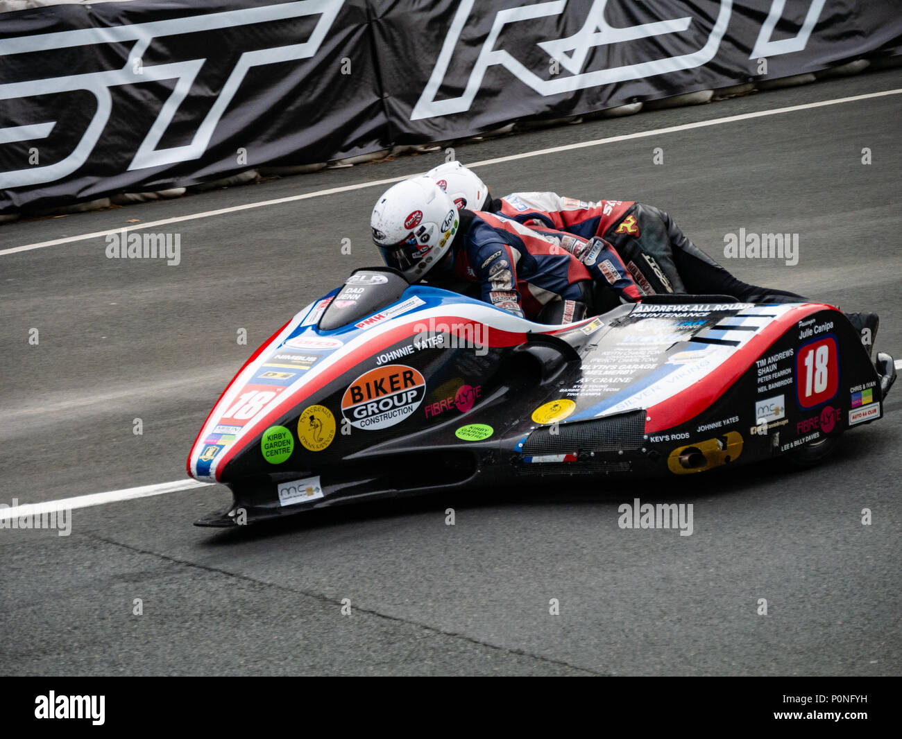 Isle of Man TT 2018. Tourist Trophy road race, mountain course Stock ...