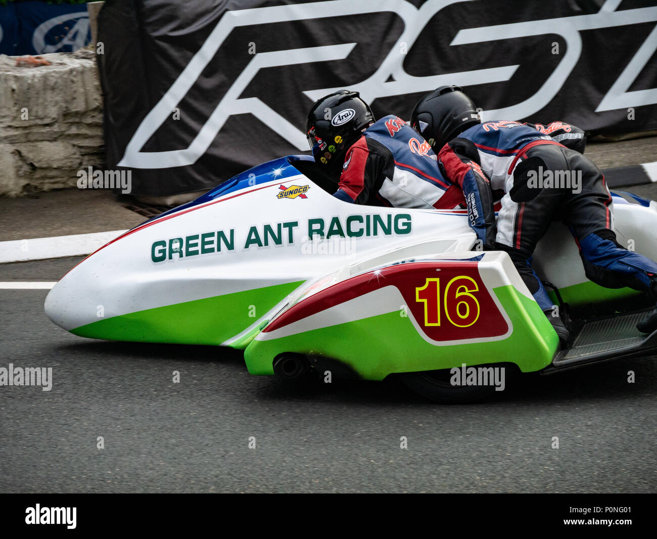 Isle of Man TT 2018. Tourist Trophy road race, mountain course Stock ...