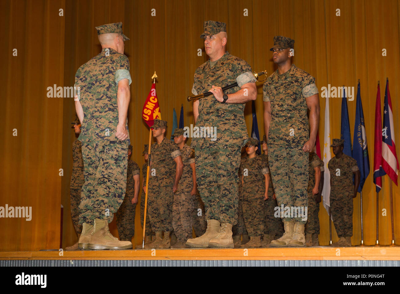 CAMP FOSTER, OKINAWA, Japan- Sgt.Maj. John Paul Doring stands in front ...