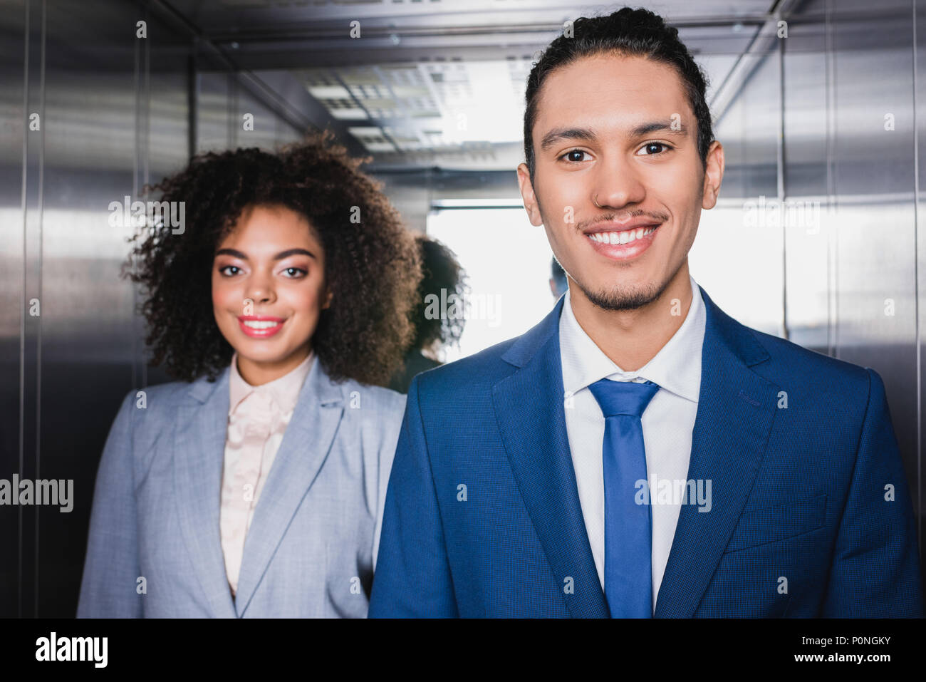 Riding elevator hi-res stock photography and images - Alamy