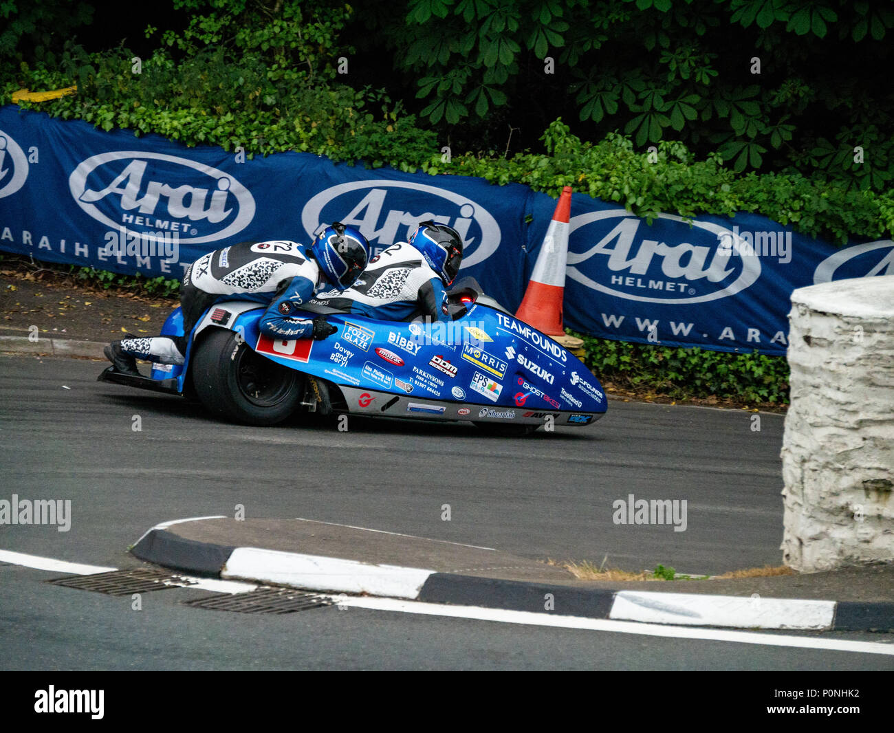 Number 6, Peter Founds / Jevan Walmsley, sidecar rider and passenger ...