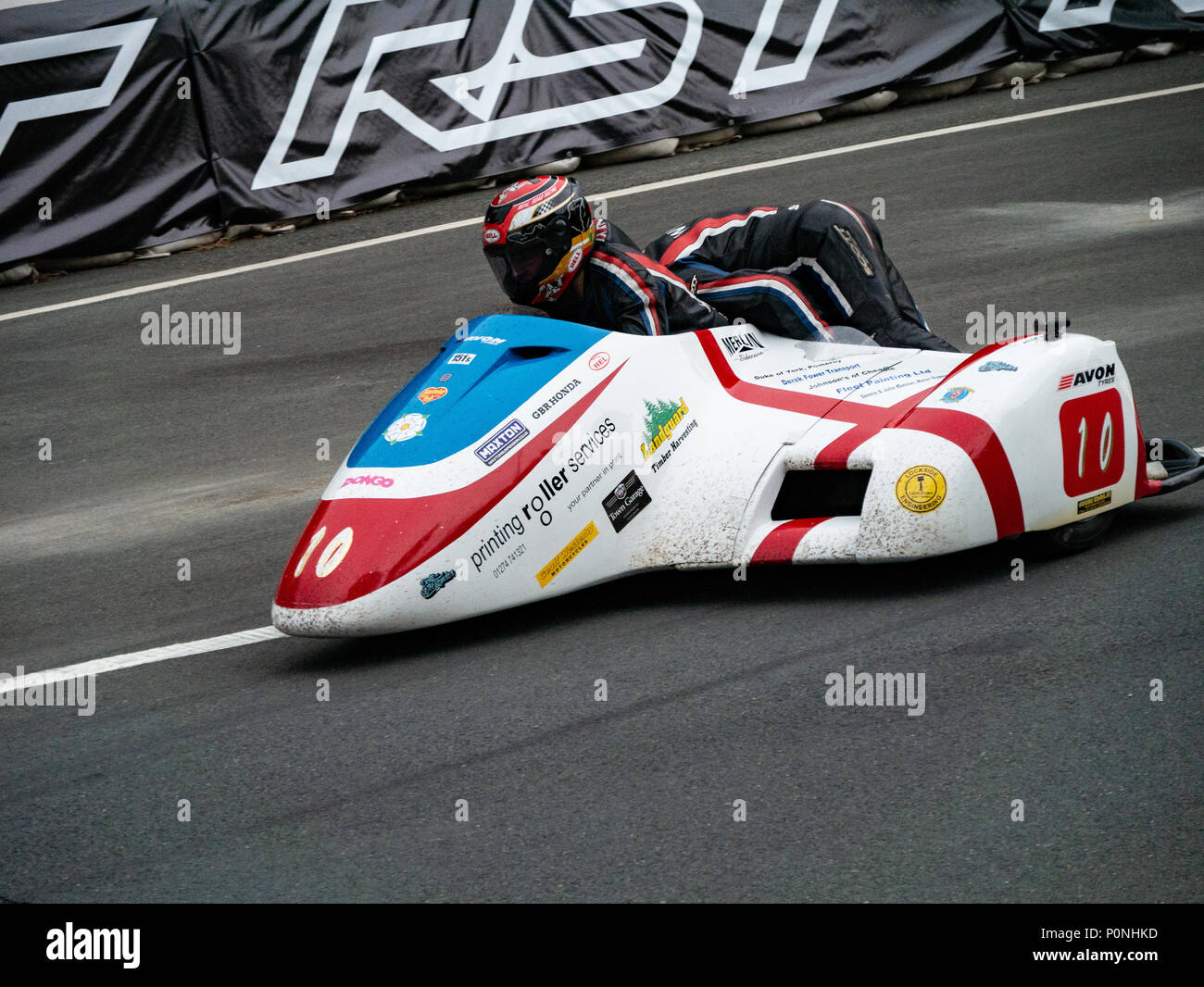 Number 10, Conrad Harrison / Andrew Winkle, sidecar rider and passenger ...