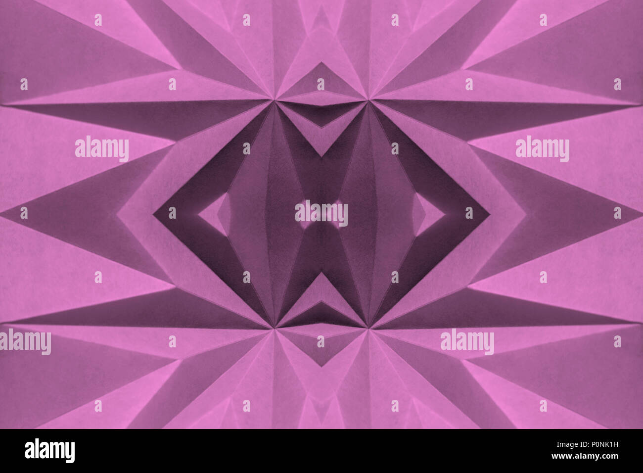 pink, Spring Crocus Pantone 17-3020, Origami based monochrome abstract ...