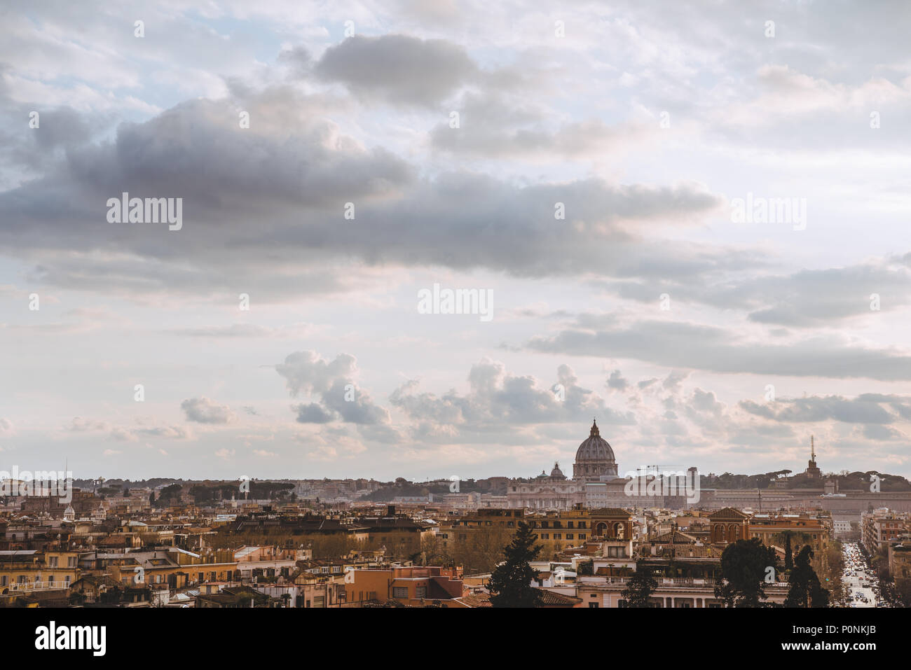 aerial view of beautiful Rome City, Italy Stock Photo - Alamy