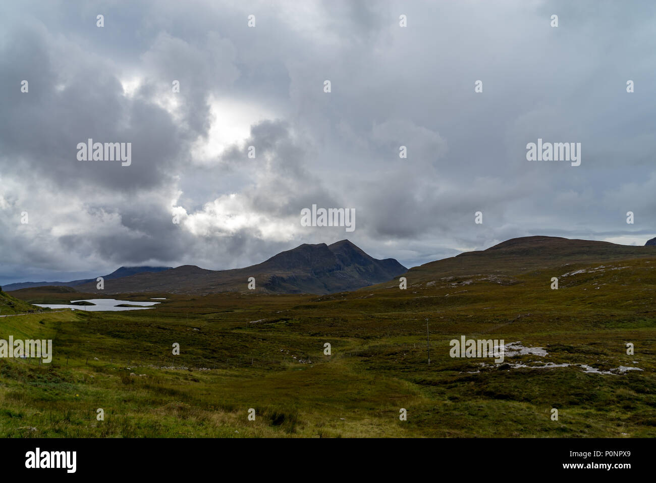 Knockan Crag in the far northwest of Scotland near Ullapool is one of ...