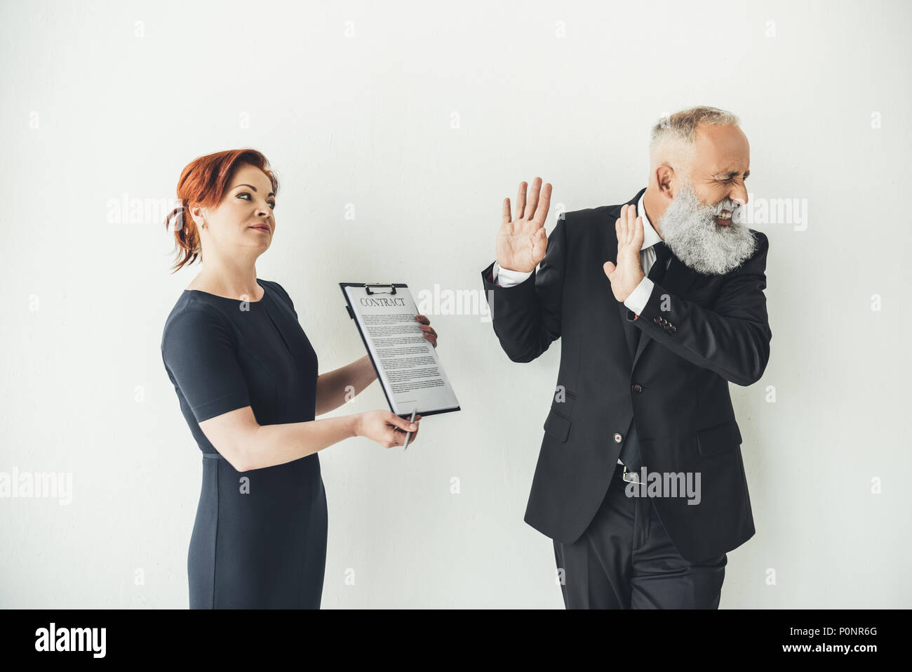 Refusing woman work hi-res stock photography and images - Alamy