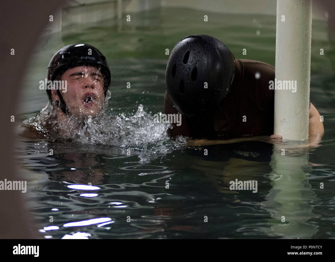 Uss buttercup damage control trainer at naval station hi-res stock ...