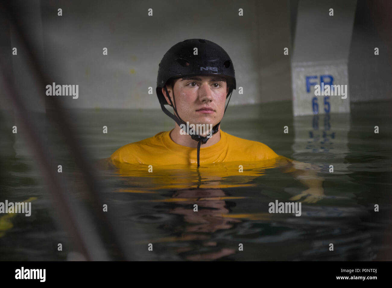 Uss buttercup damage control trainer at naval station hi-res stock ...