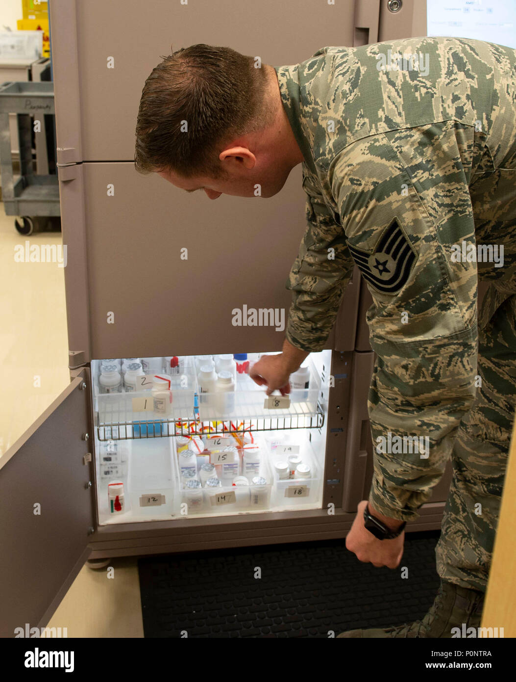 U.S. Air Force Tech Sgt. Ryan Marr, 18th Medical Group pharmacy ...