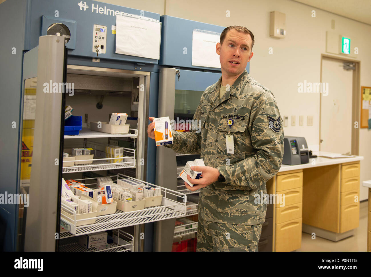 U.S. Air Force Tech Sgt. Ryan Marr, 18th Medical Group pharmacy ...