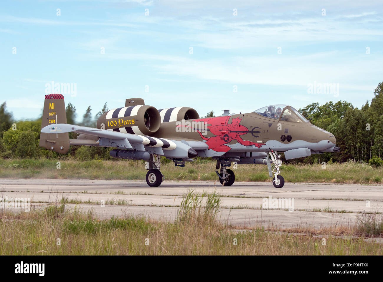 A-10 Thunderbolt II from the 107th Fighter Squadron, 127th Wing ...