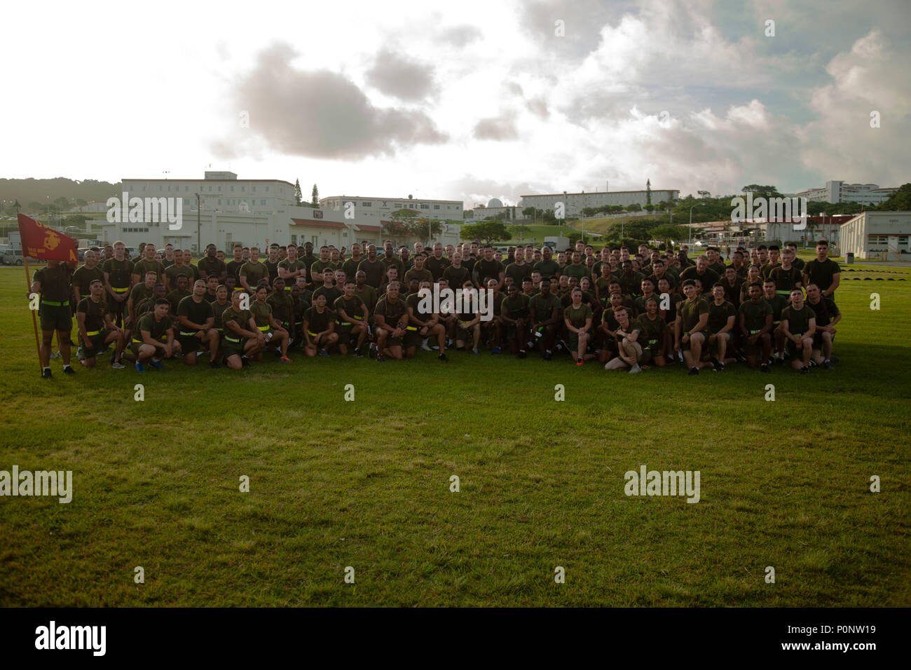CAMP FOSTER, OKINAWA, JAPAN- Marines and Sailors participate in ...