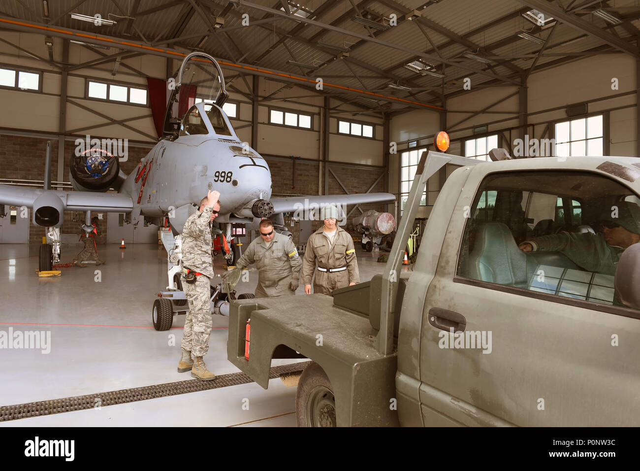 LIELVARDE AIR BASE, Latvia —Members of the 127th Aircraft Maintenance ...