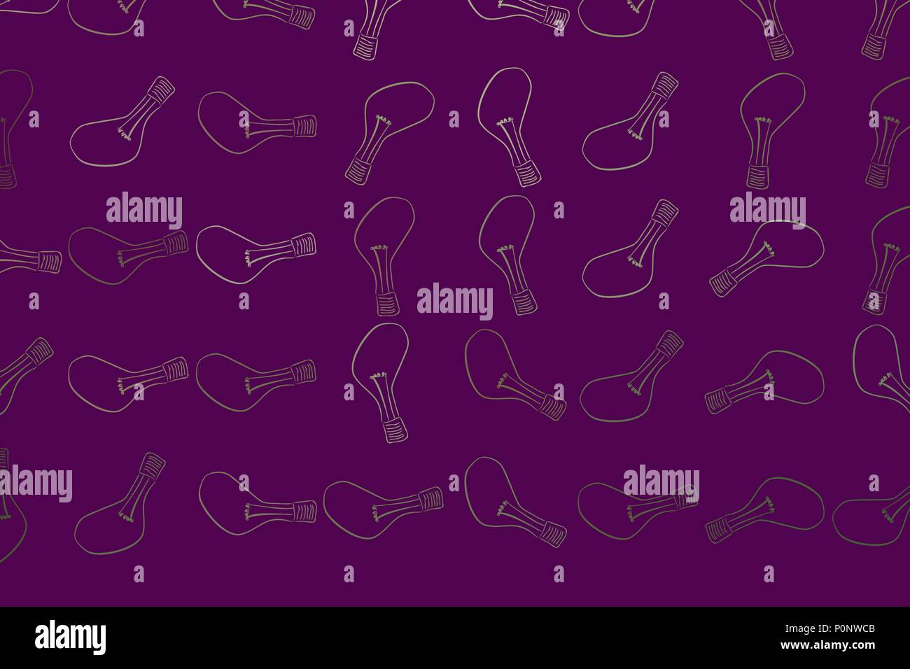 Hand drawn light bulb illustrations background, good for graphic design ...