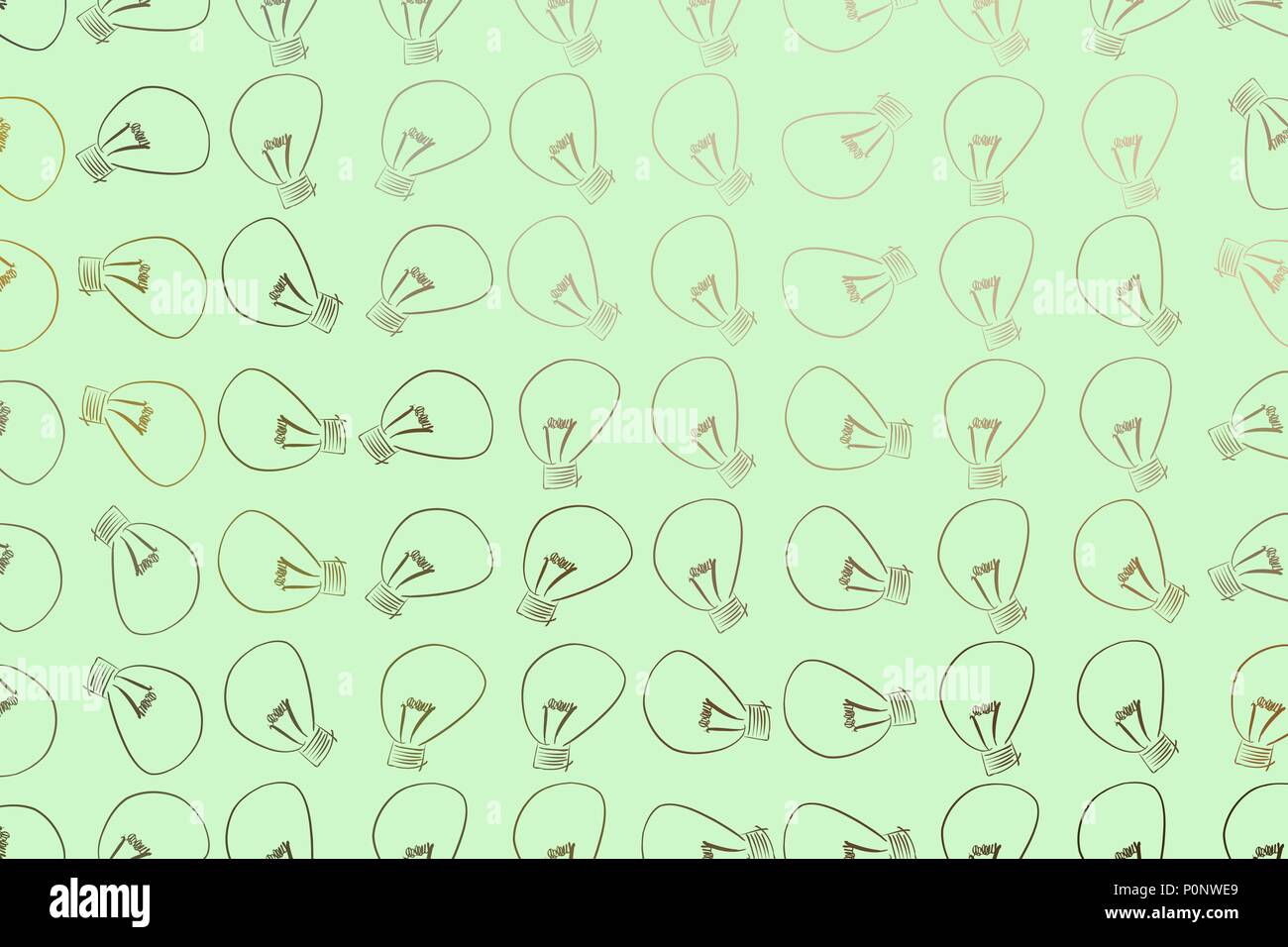 Hand drawn light bulb illustrations background, good for graphic design ...