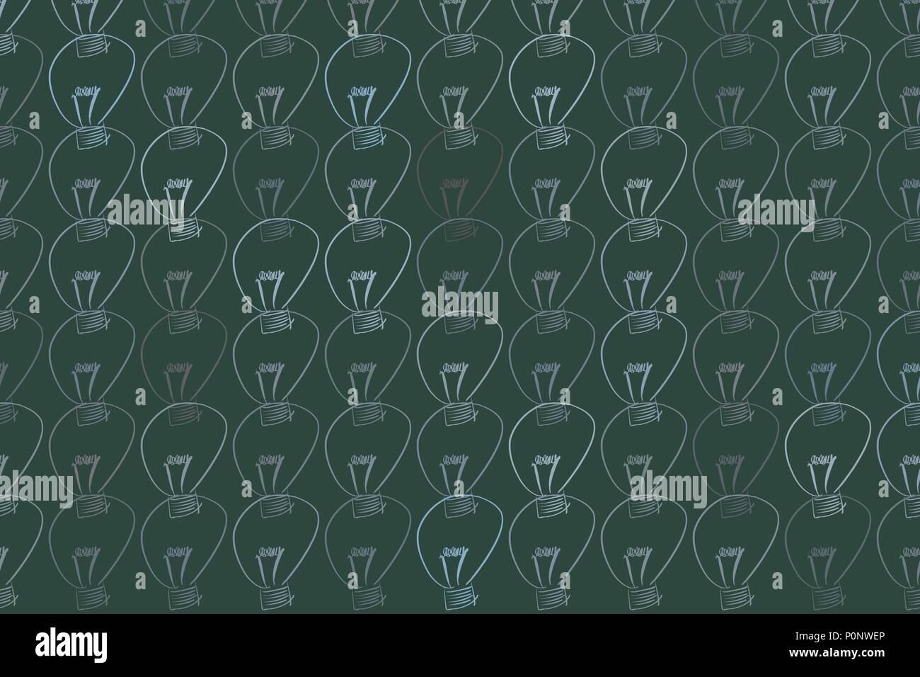 Hand drawn light bulb illustrations background, good for graphic design ...