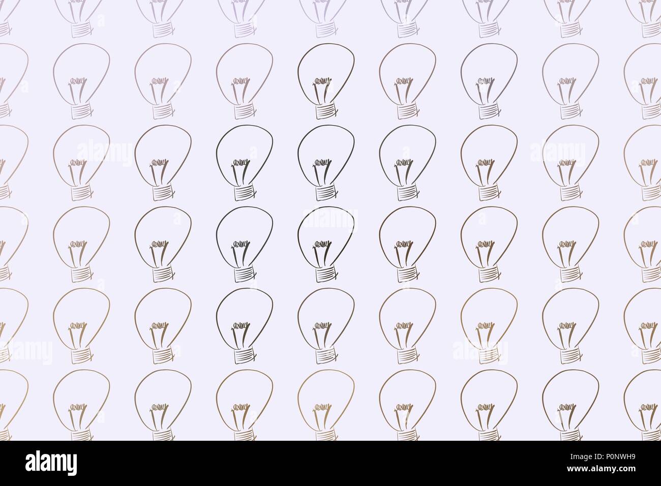 Illustrations of light bulb. Good for web page, wallpaper, graphic ...