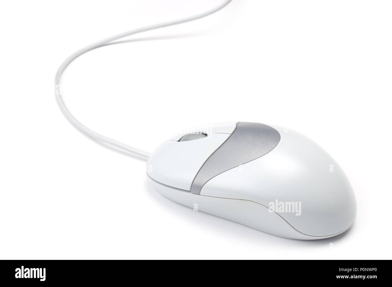 Computer mouse on white background Stock Photo - Alamy