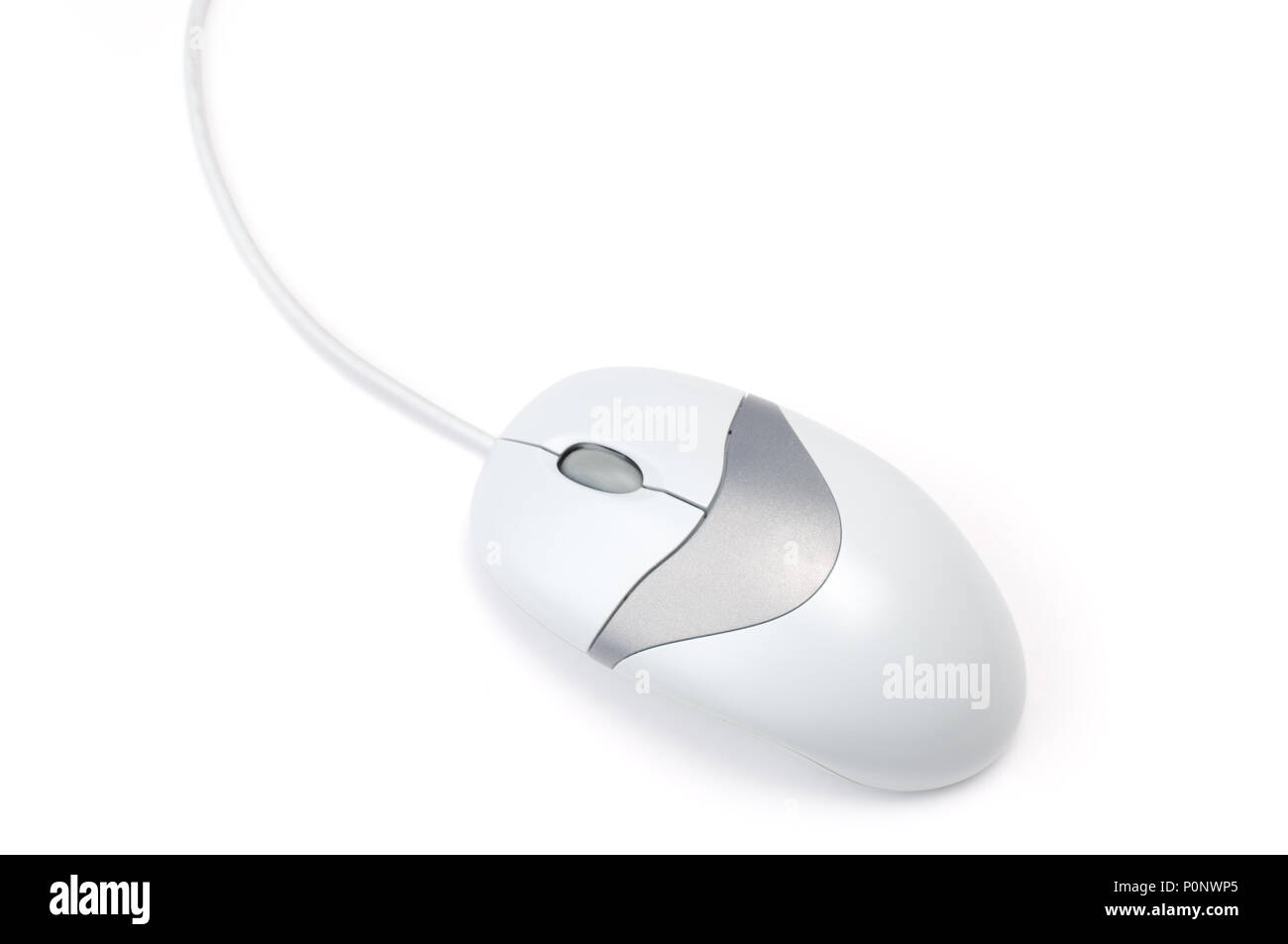 Computer mouse on white background Stock Photo - Alamy