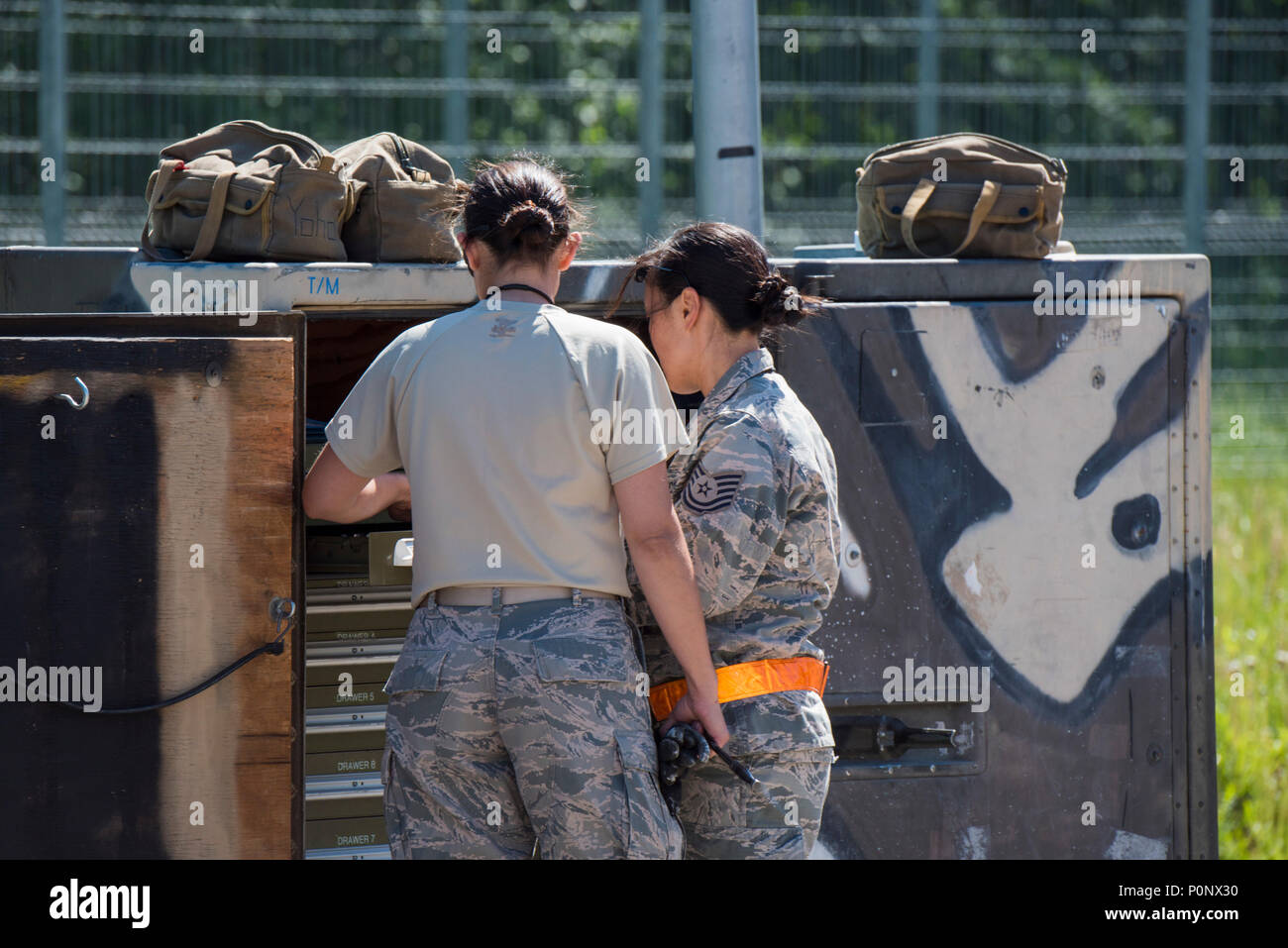 U.S Air Force Staff. Sgt. Allna Decker, munitions accountability and ...