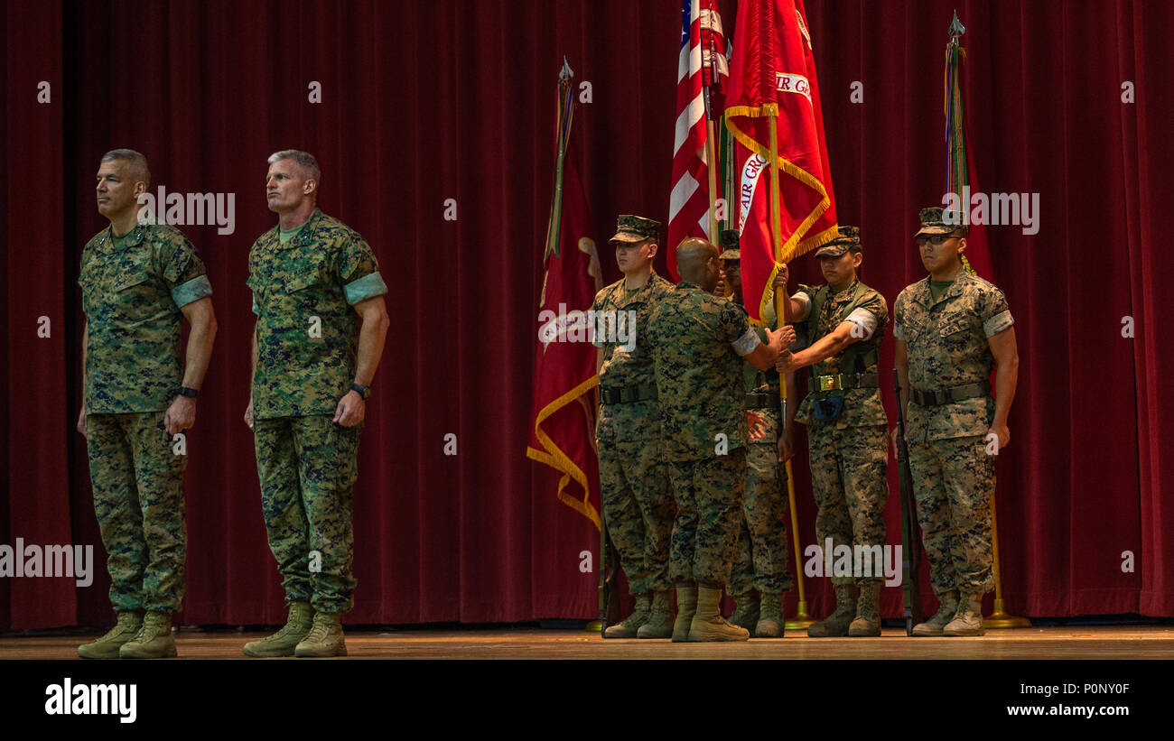 The change of command ceremony for the Commanding General of the Marine ...